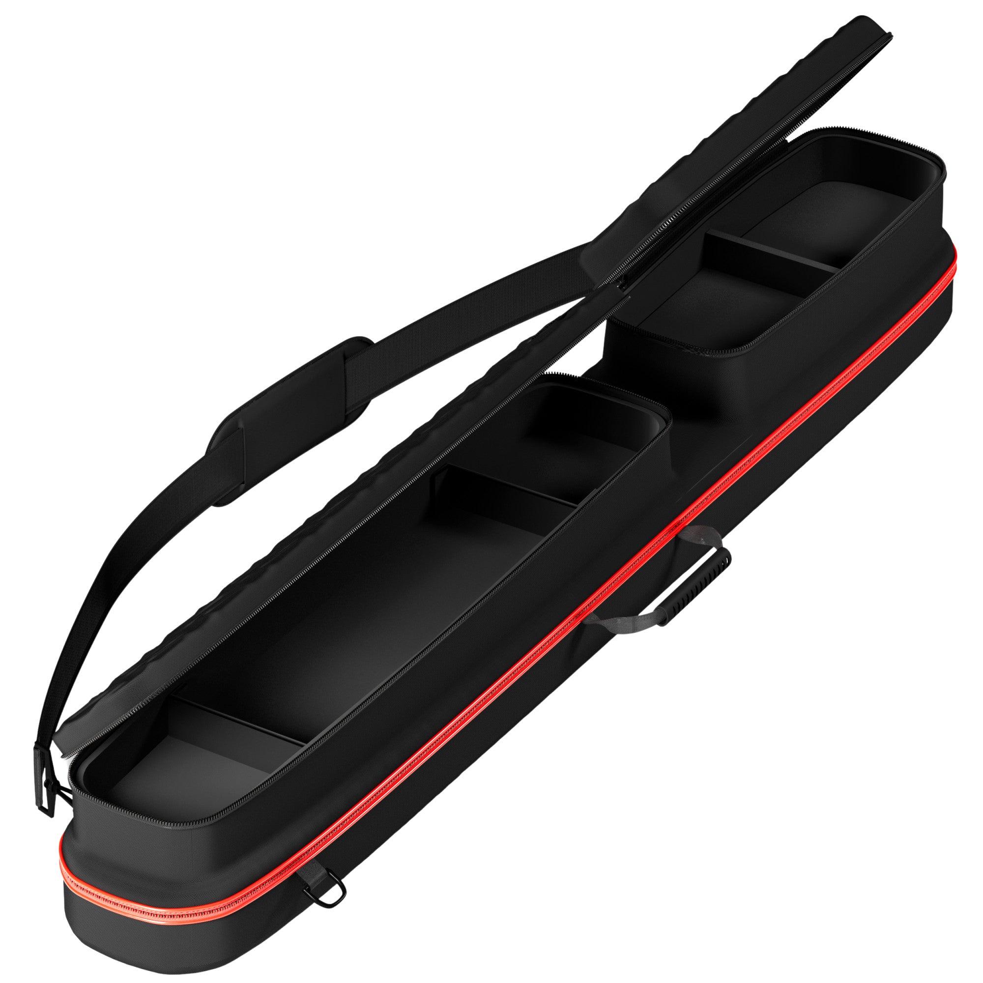 Casemaster Parallax Diamond Billiard Cue Case (Pool Stick Case) | Red ...