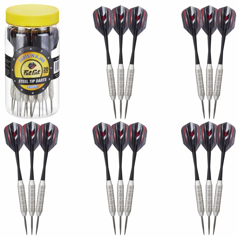 Fat Cat Darts in a Jar Steel Tip 20 Grams 15 Count – GLD Products