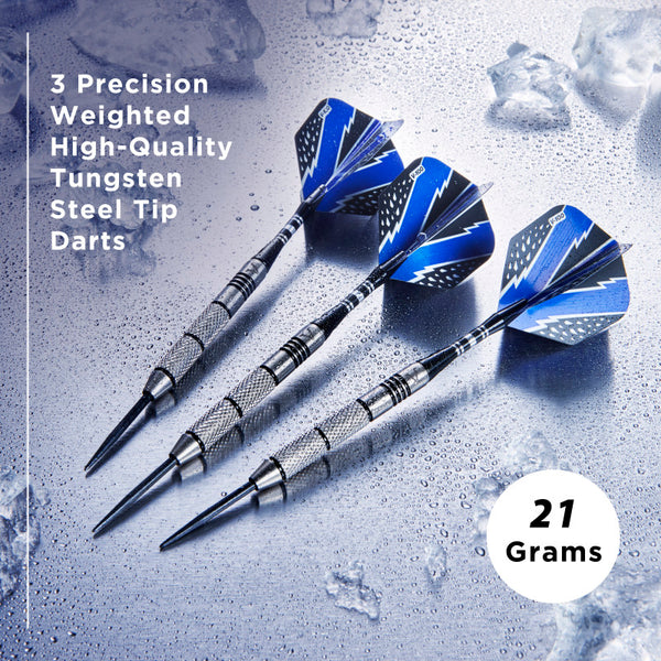 Viper Cold Steel Darts 80% Tungsten Steel Tip Darts 21 Grams – GLD Products