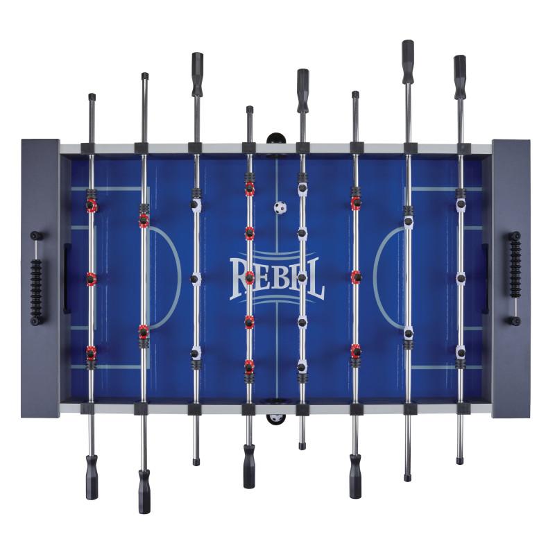 Fat Cat Rebel Foosball Table 4.5' — Blue/Grey – GLD Products
