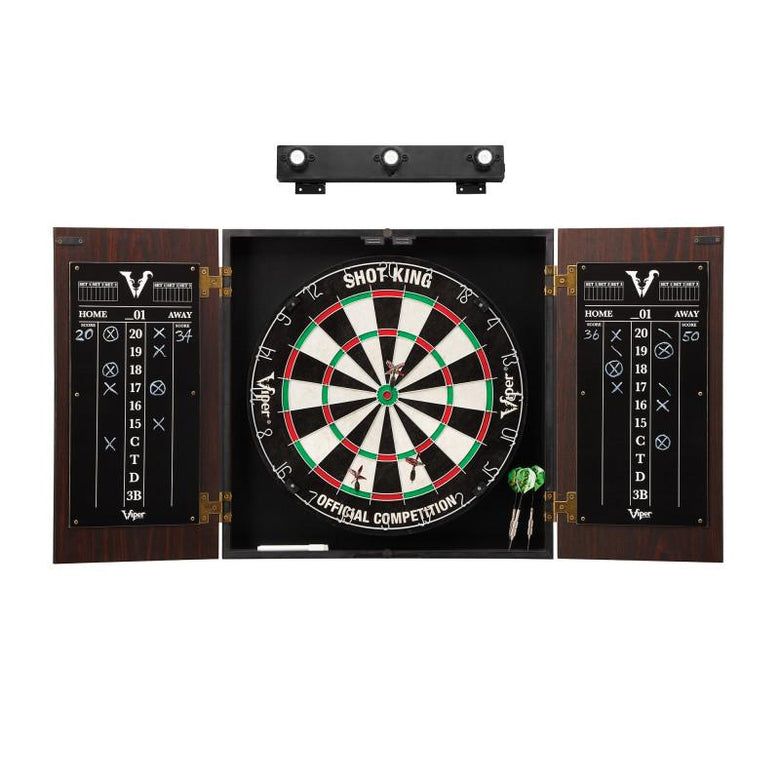 Viper Stadium Cabinet with Shot King Sisal Dartboard & Shadow Buster D