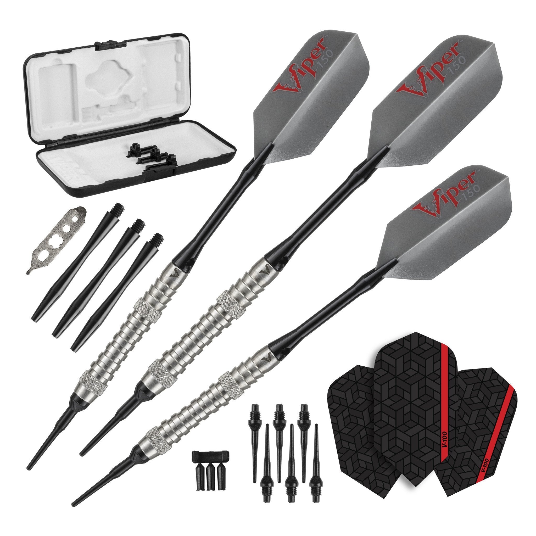 [OPEN BOX] Viper V-Factor Darts 90% Tungsten Soft Tip Darts Grooved Ba ...