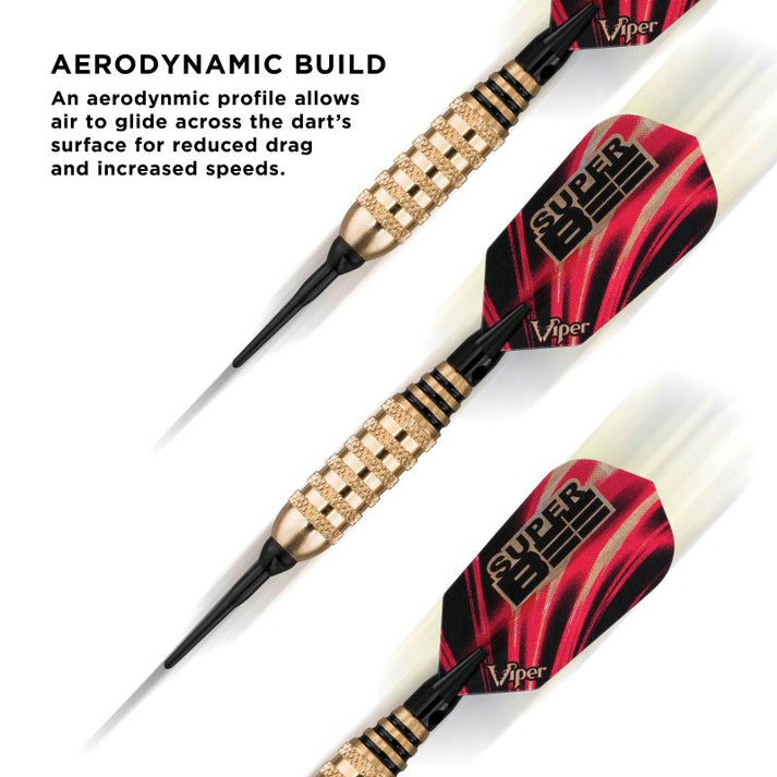 Viper Super Bee Darts Brass Soft Tip Darts 16 Grams – GLD Products